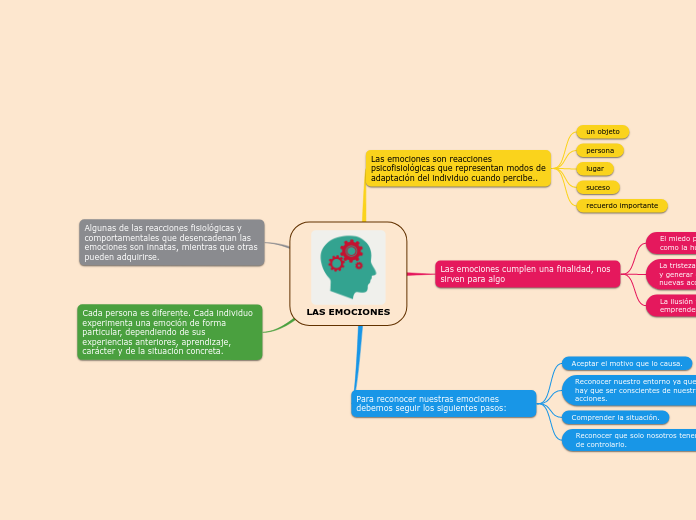 LAS EMOCIONES - Mind Map